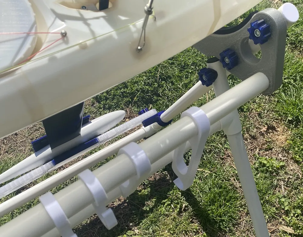 DF95 DF65 IOM US1M Star 45 and others 3/4" PVC pipe RC sailboat stand ...