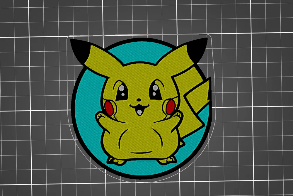 Pikachu Wall Art Round | AMS | MMU2S | ERCF by m3d_print - MakerWorld