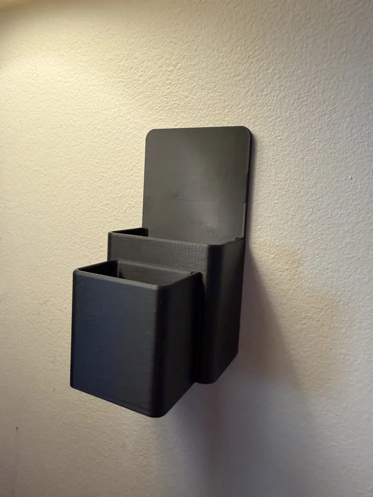 Remote Wall Caddy V1 - Fits Roku, Apple TV, ETC - Free 3D Print Model ...