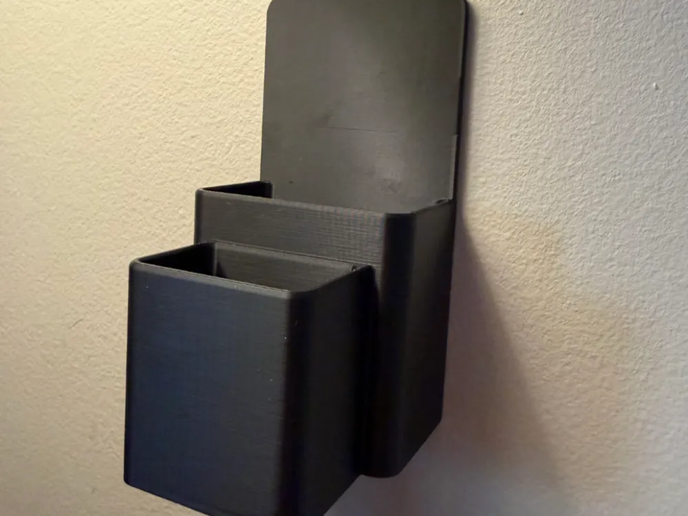 Remote Wall Caddy V1 - Fits Roku, Apple TV, ETC - Free 3D Print Model ...