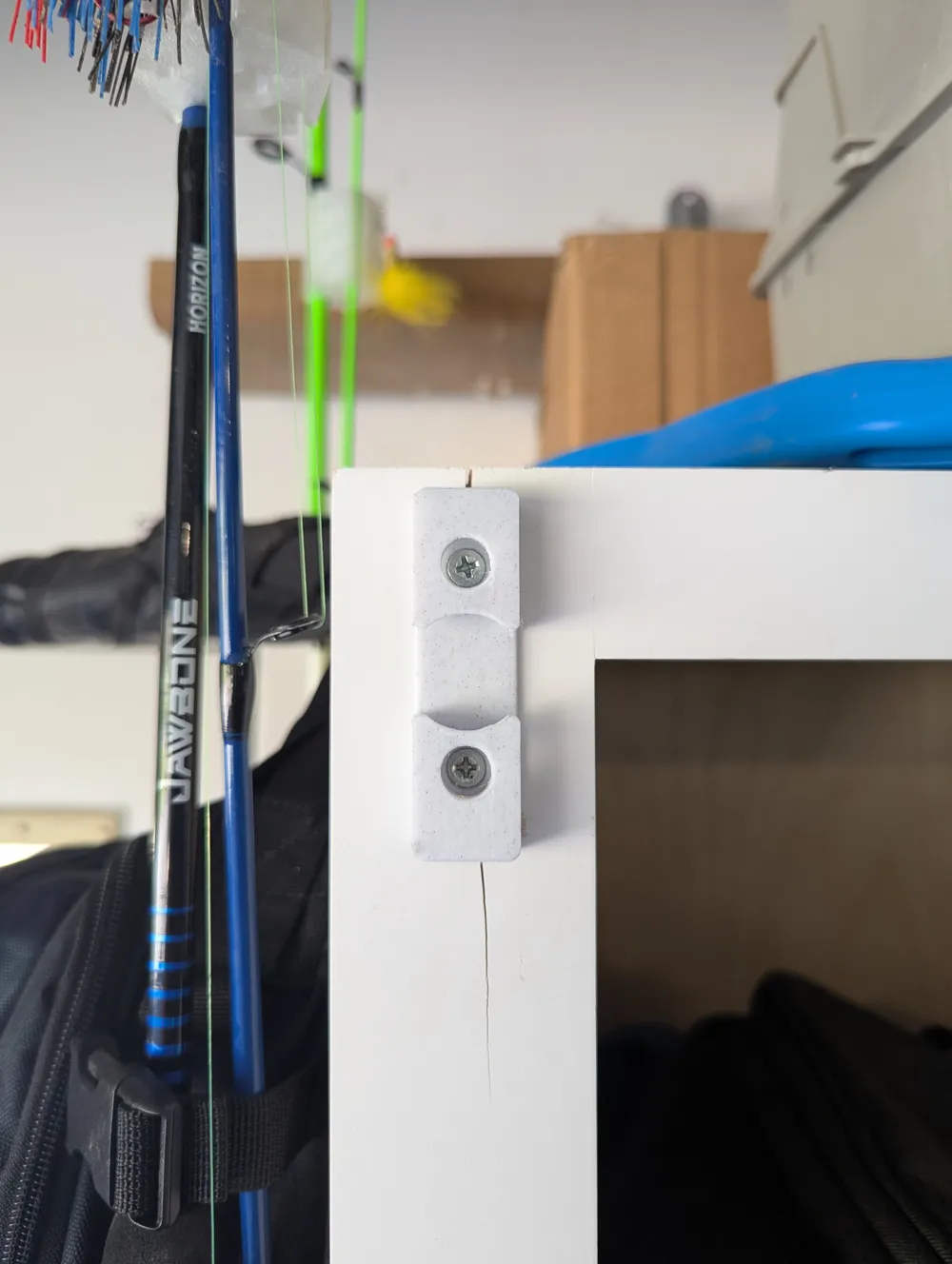 Fishing Reel Holder - 80% Scale - 2 mounting holes - Free 3D Print ...