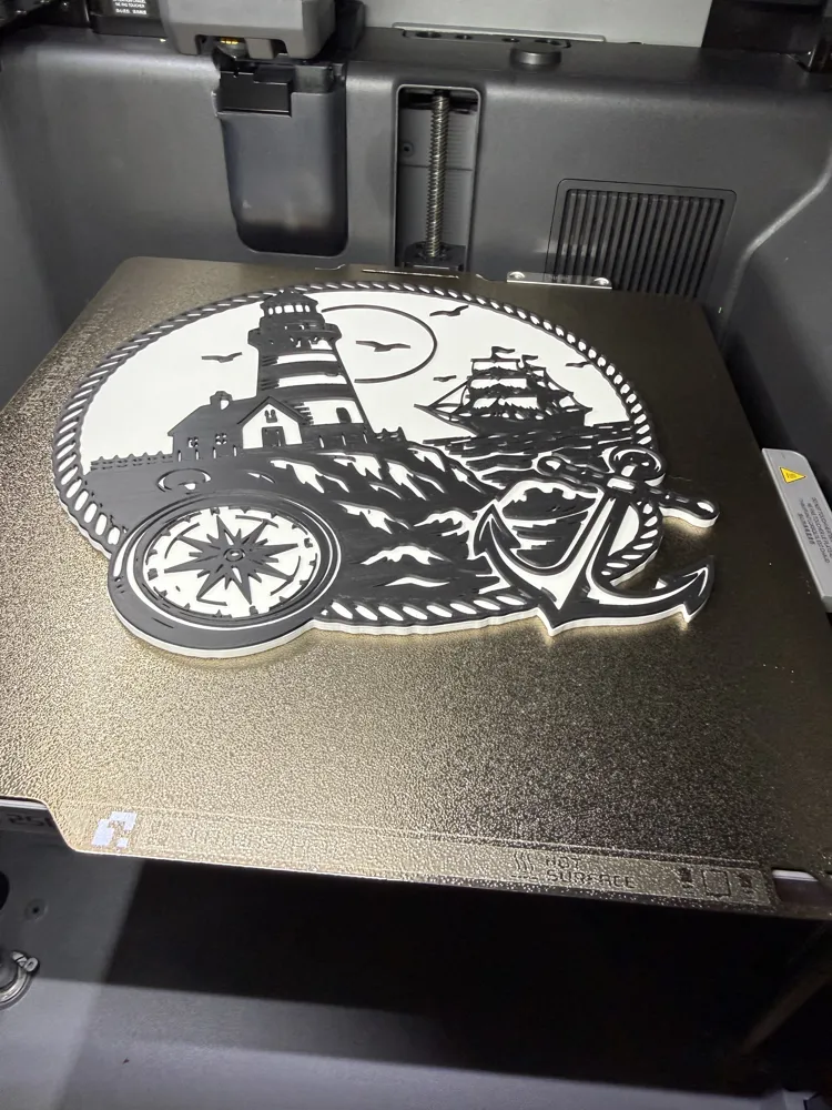 LIGHTHOUSE WALL ART - Free 3D Print Model - MakerWorld