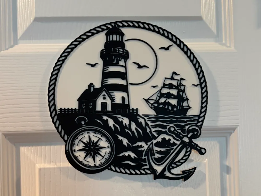 LIGHTHOUSE WALL ART - Free 3D Print Model - MakerWorld