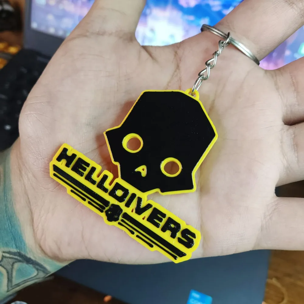 Keychain Helldivers by Makers.m3D - MakerWorld