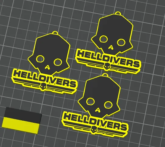 Keychain Helldivers by Makers.m3D - MakerWorld