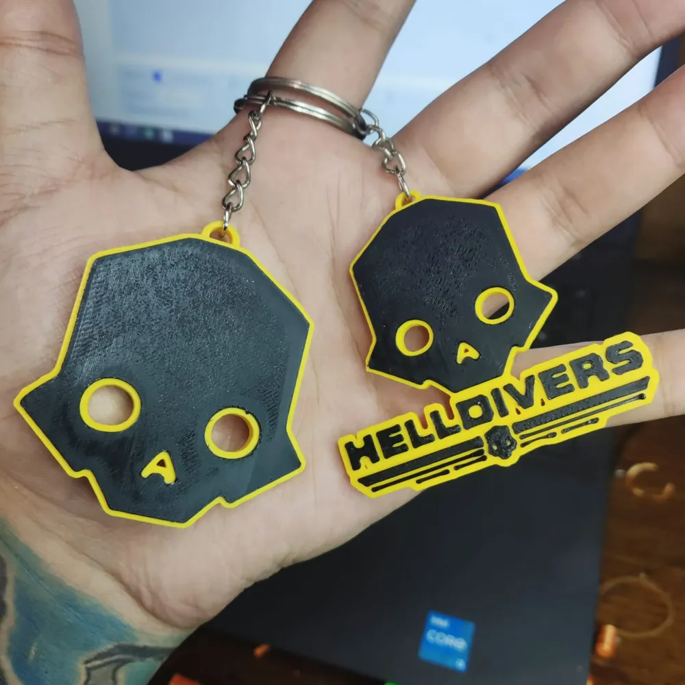 Keychain Helldivers by Makers.m3D - MakerWorld