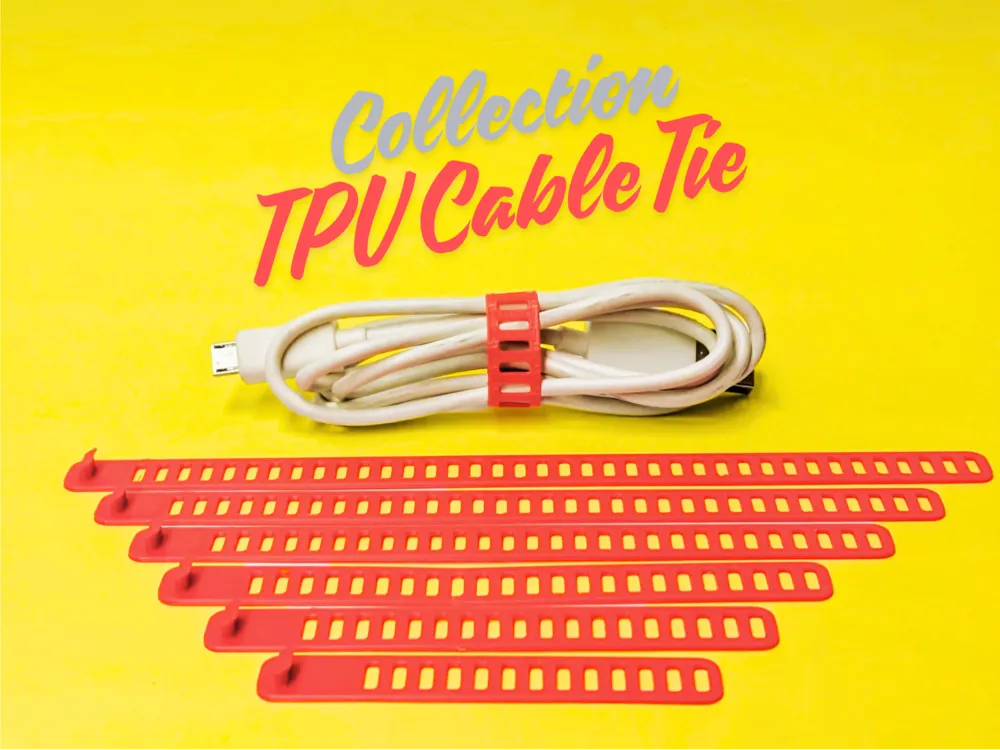 TPU Cable Tie Collection (from 7 cm to 25 cm) by 💡 SimplePrint ...