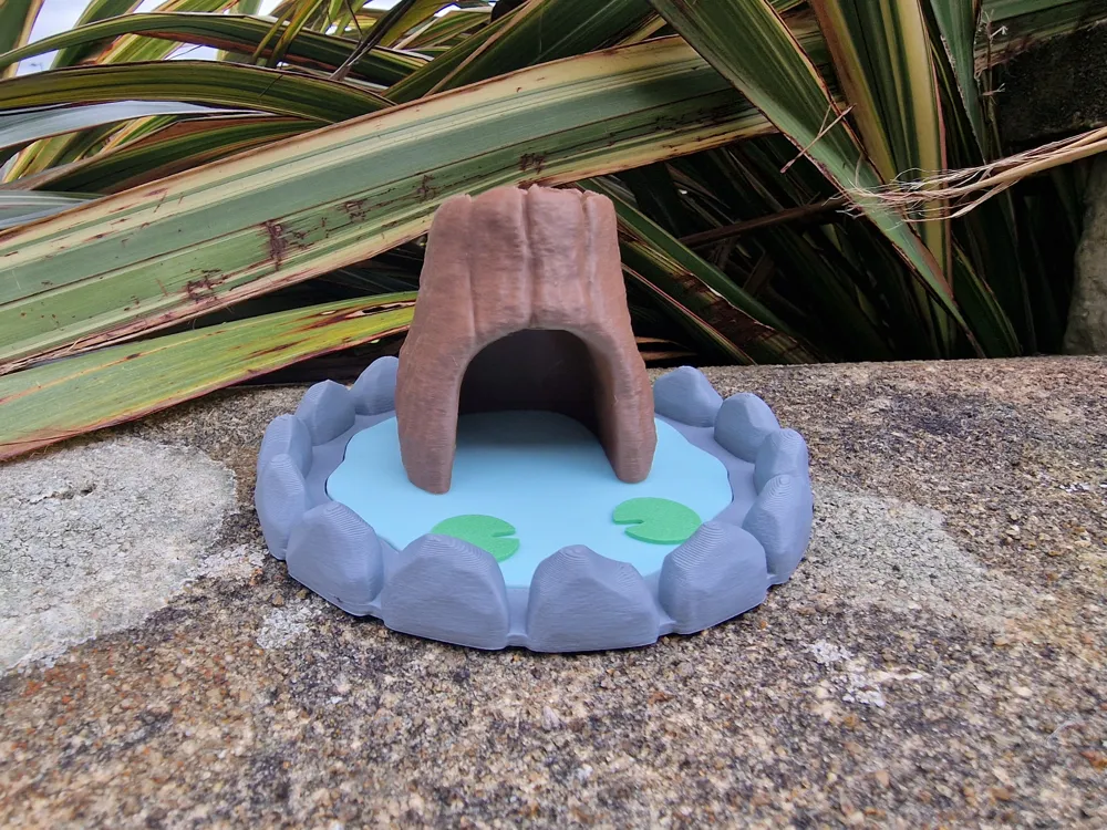 Tiny Pond Diorama - For ZOU3D Tiny Frog by 3DomSculpts MakerWorld ...