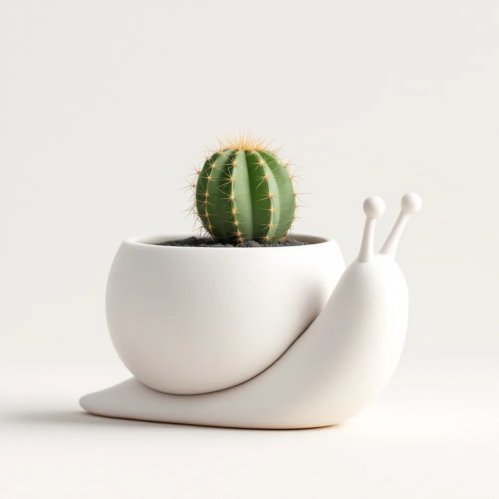 Snail Flower Pot – Unique Vase & Home Decor by vase - MakerWorld