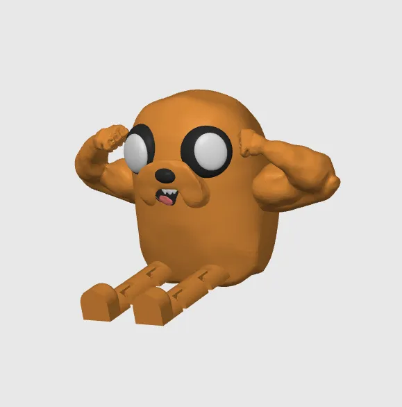 hora de aventura - Jake Musculoso por FaRe316 MakerWorld: Baixe modelos 3D gratuitos