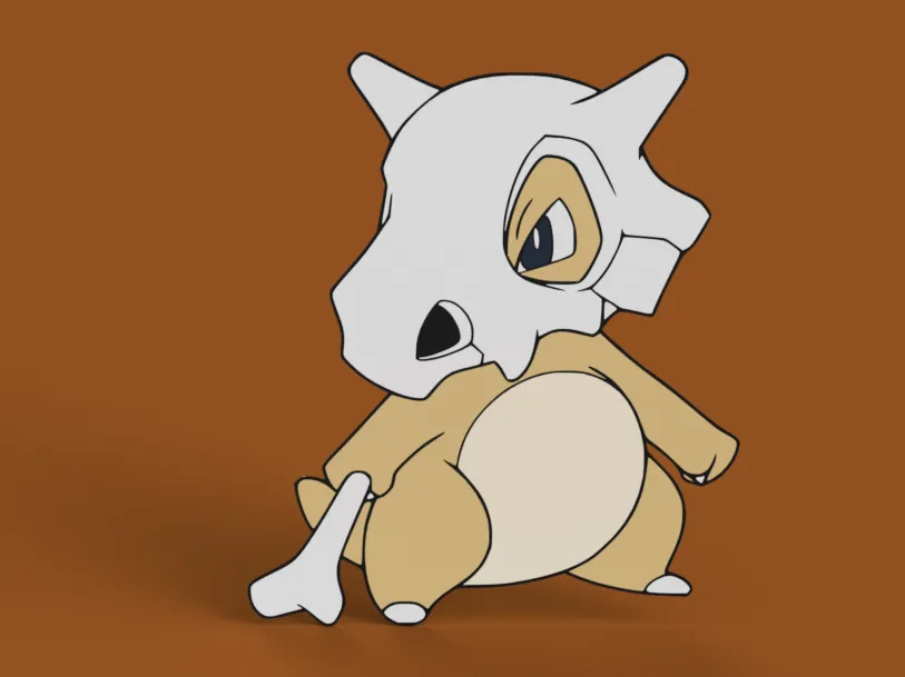 Cubone Wall Art by Sitsero - MakerWorld