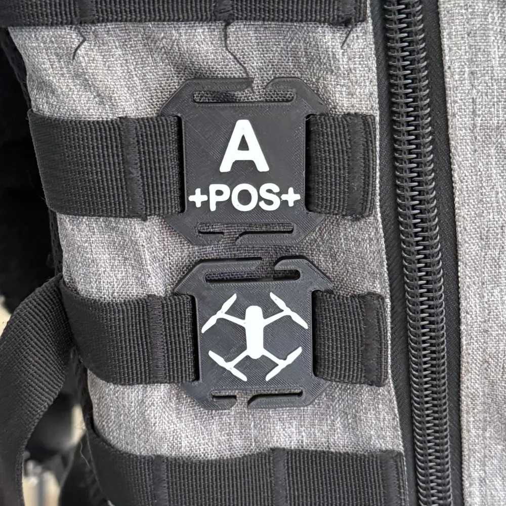 MOLLE Attachment blood group, drone, medic by Zodiaco - MakerWorld