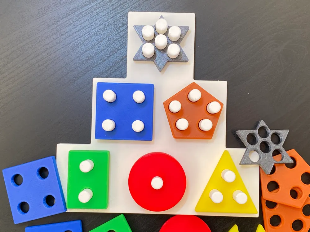 Children Fine Motor Skills Toy: Advanced Shape Set by plabs.cz - MakerWorld