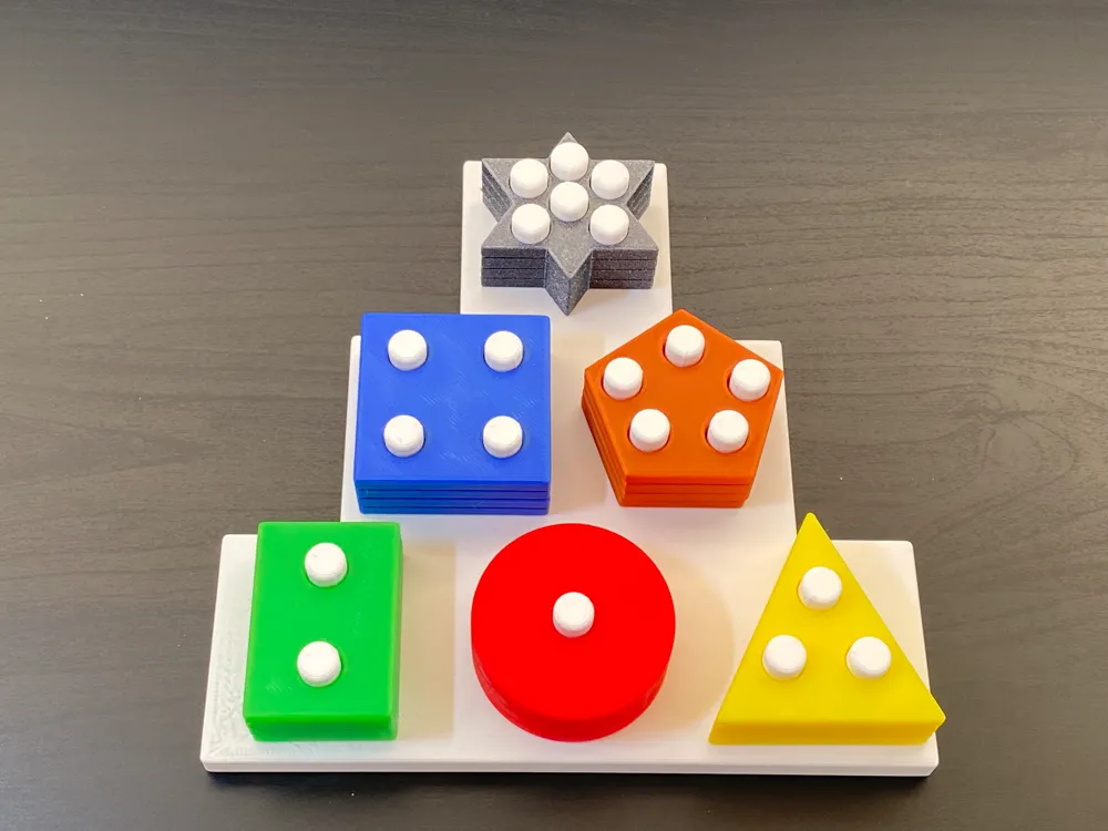 Children Fine Motor Skills Toy: Advanced Shape Set by plabs.cz - MakerWorld