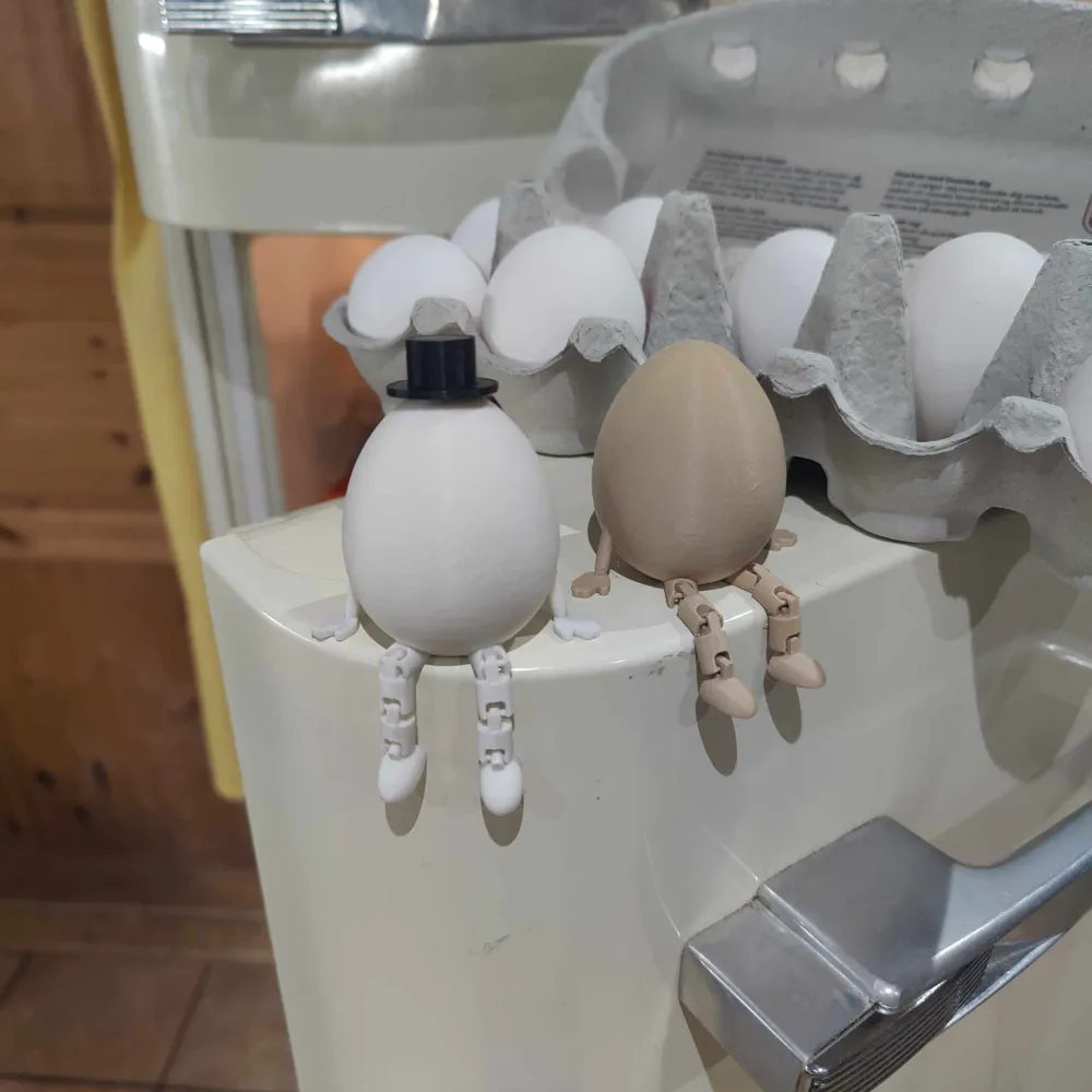 Egg with articulated legs - Free 3D Print Model - MakerWorld