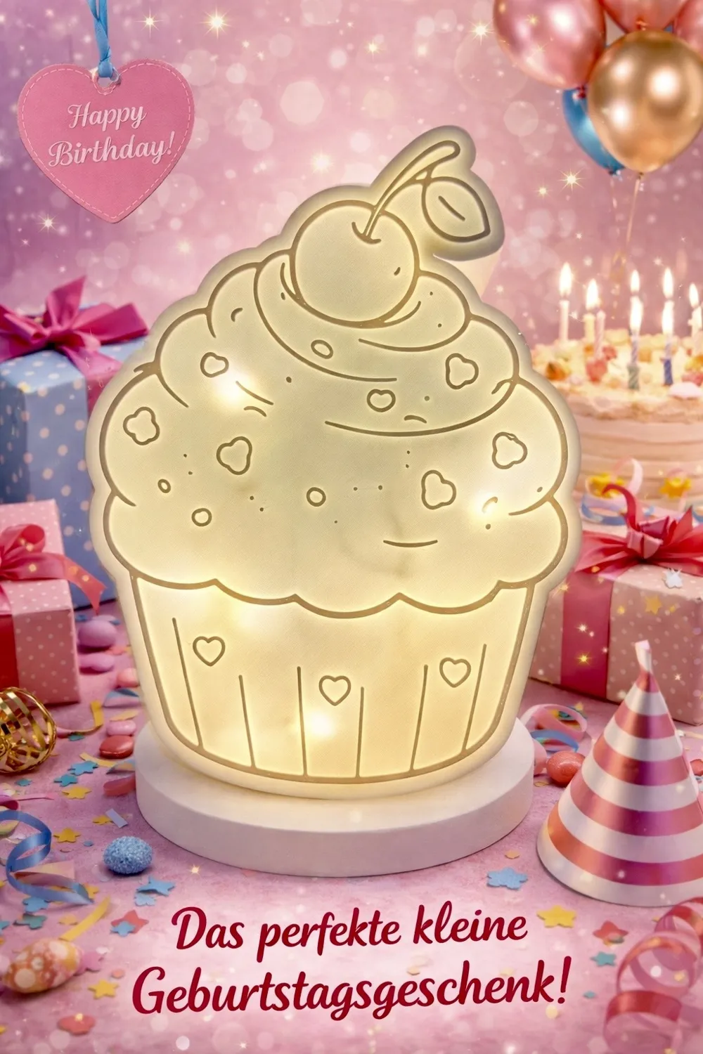 Cupcake Licht - Free 3D Print Model - MakerWorld