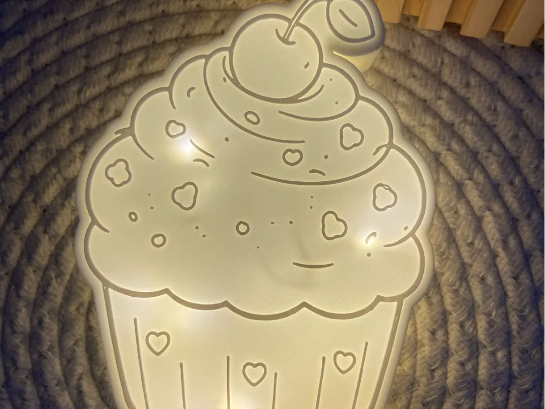 Cupcake Licht - Free 3D Print Model - MakerWorld