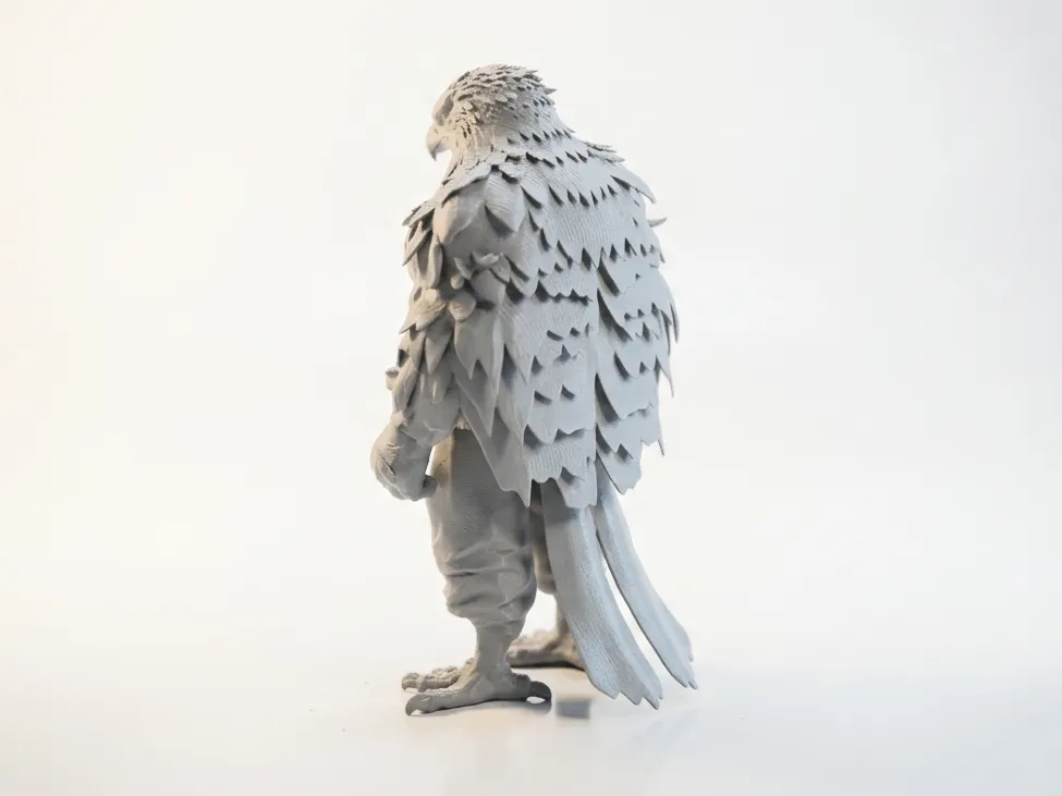 Eagle Warrior Figurine Animal Statue 3D Printable - Free 3D Print Model ...