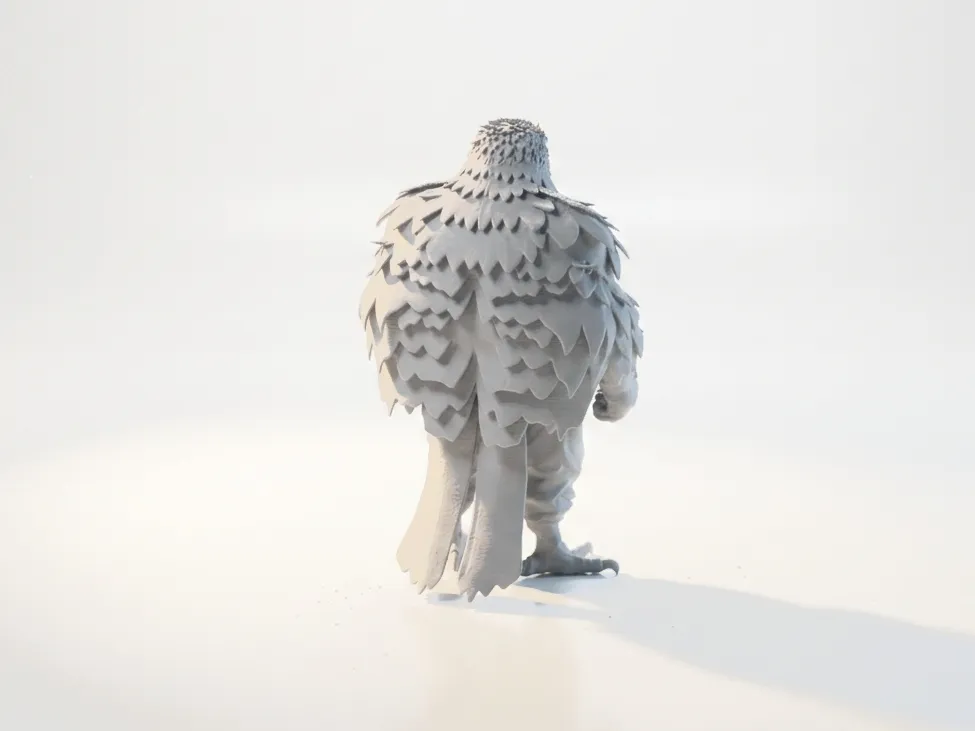 Eagle Warrior Figurine Animal Statue 3D Printable - Free 3D Print Model ...