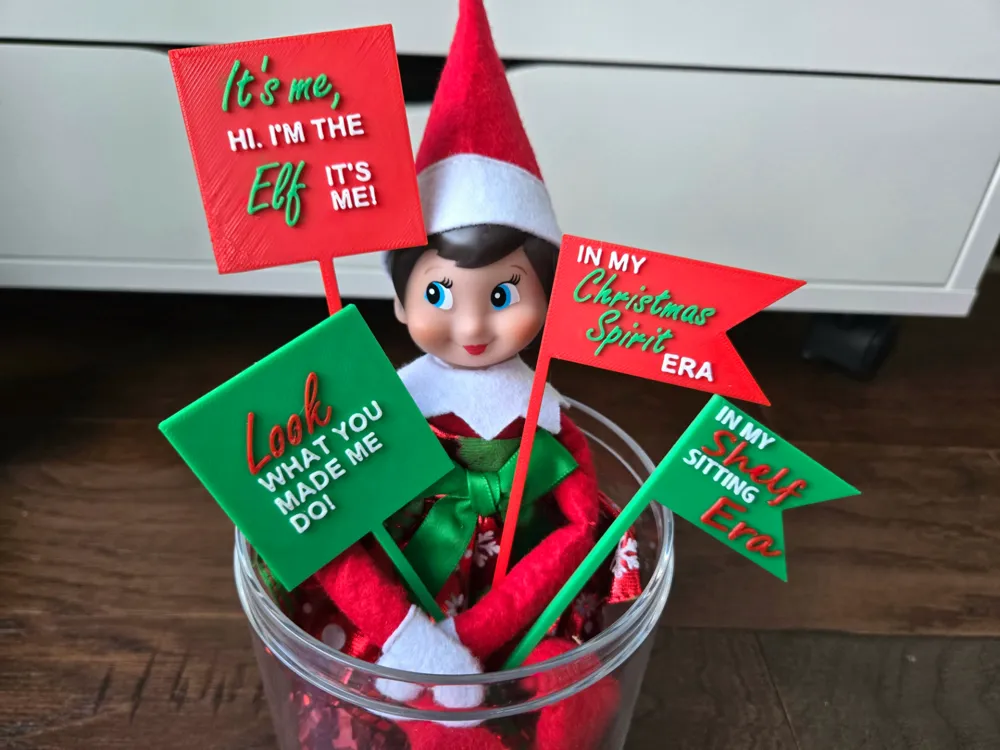 Elf Taylor Swift Signs by ProTagForge MakerWorld: Download Free 3D Models