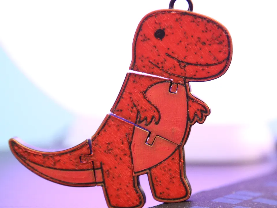 cute mini flexi dinosaur - Free 3D Print Model - MakerWorld