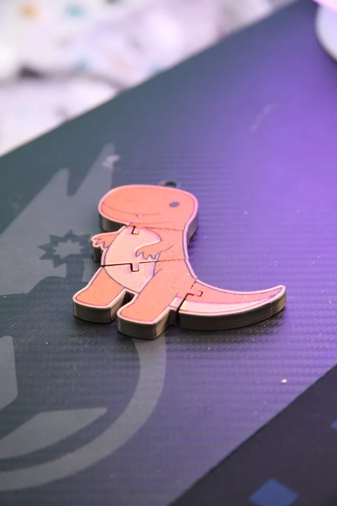 cute mini flexi dinosaur - Free 3D Print Model - MakerWorld