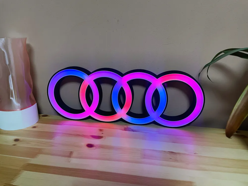 AUDI Rings LightBox by NoProblemo MakerWorld: Download Free 3D Models