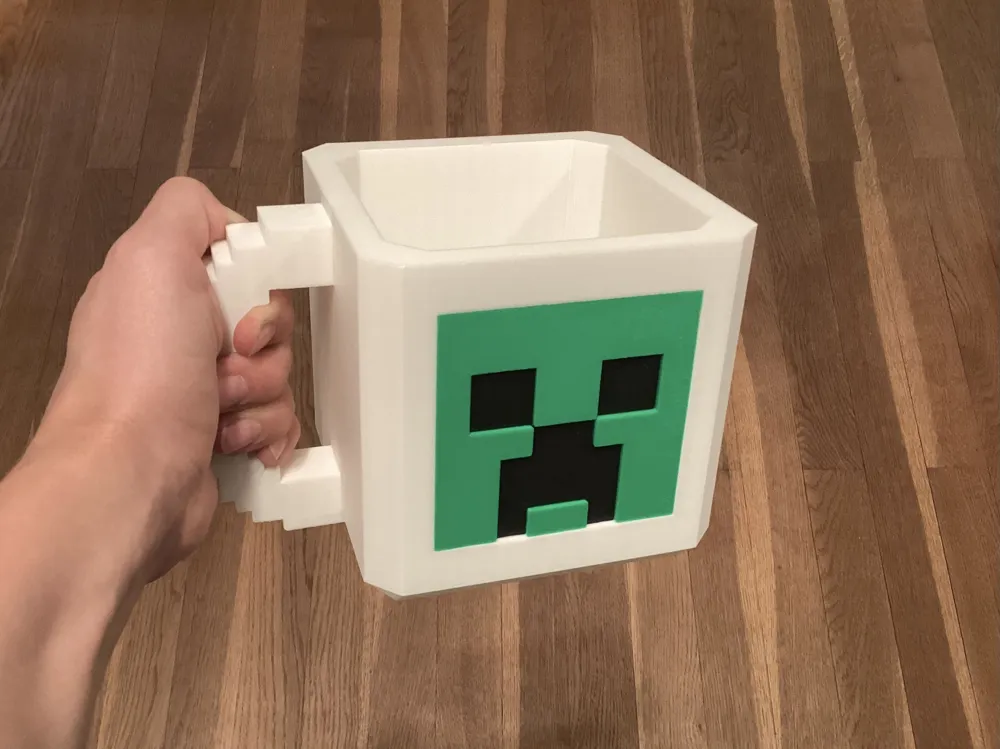 Minecraft Creeper-cup 2.0 (no AMS) by Quatschkoepfe MakerWorld ...