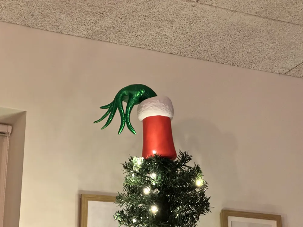 Grinchmas Tree Topper - Free 3D Print Model - MakerWorld