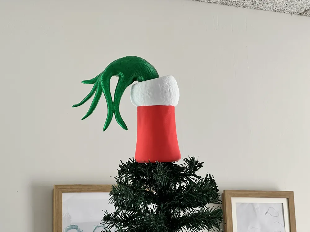 Grinchmas Tree Topper - Free 3D Print Model - MakerWorld