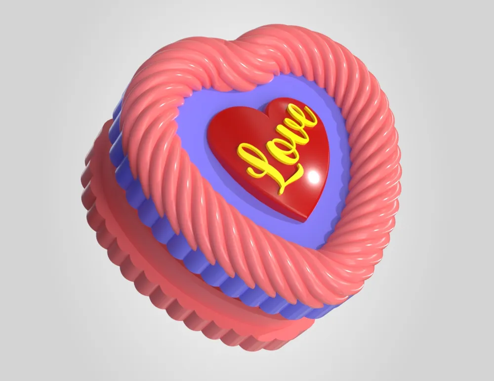 Heart Gift Box - Free 3D Print Model - MakerWorld