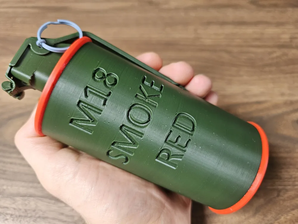 Functional M18 Smoke Grenade Prop (with Storage) - Free 3D Print Model ...