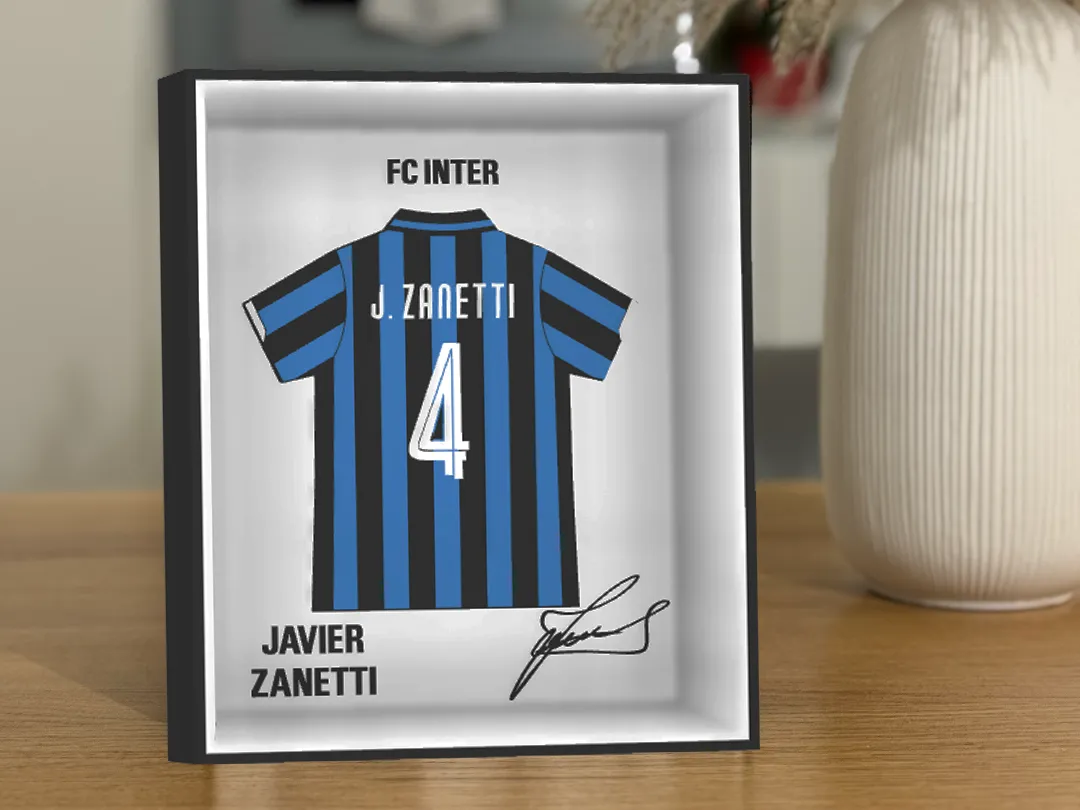 Zanetti FC Inter Jersey Frame - Free 3D Print Model - MakerWorld