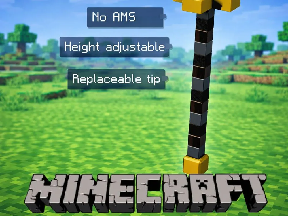 Zepter "MINECRAFT DESIGN" - Free 3D Print Model - MakerWorld