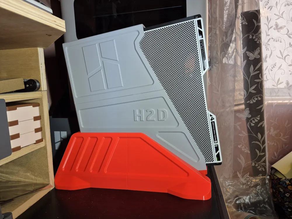 H2D Printer Build Plate Rack by warlogh MakerWorld: Download Free 3D Models
