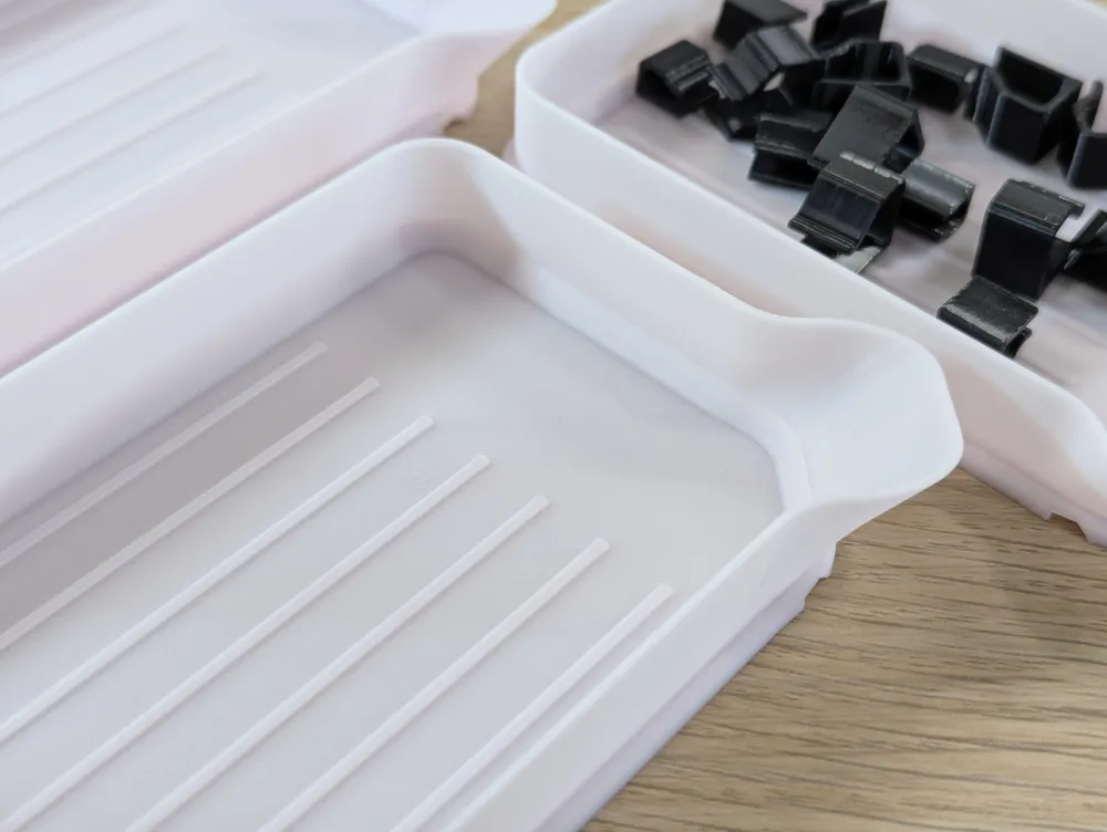 Stackable sorting tray with funnel - Free 3D Print Model - MakerWorld