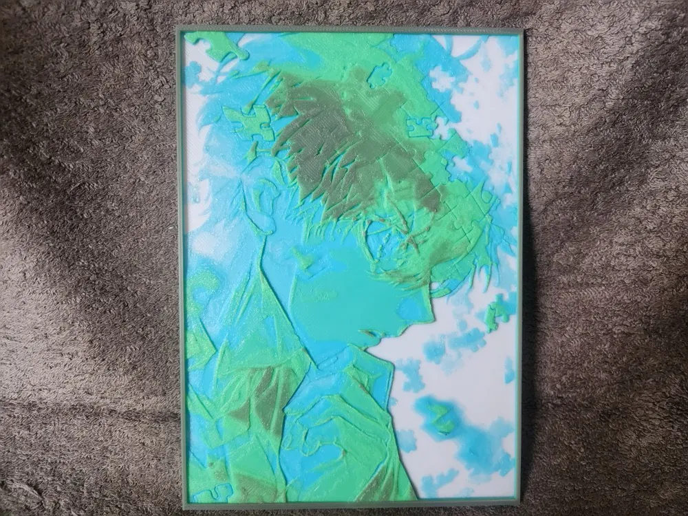 Blue Lock Isagi Yoichi Puzzle - HueForge by kekoMakerWorld: Download ...