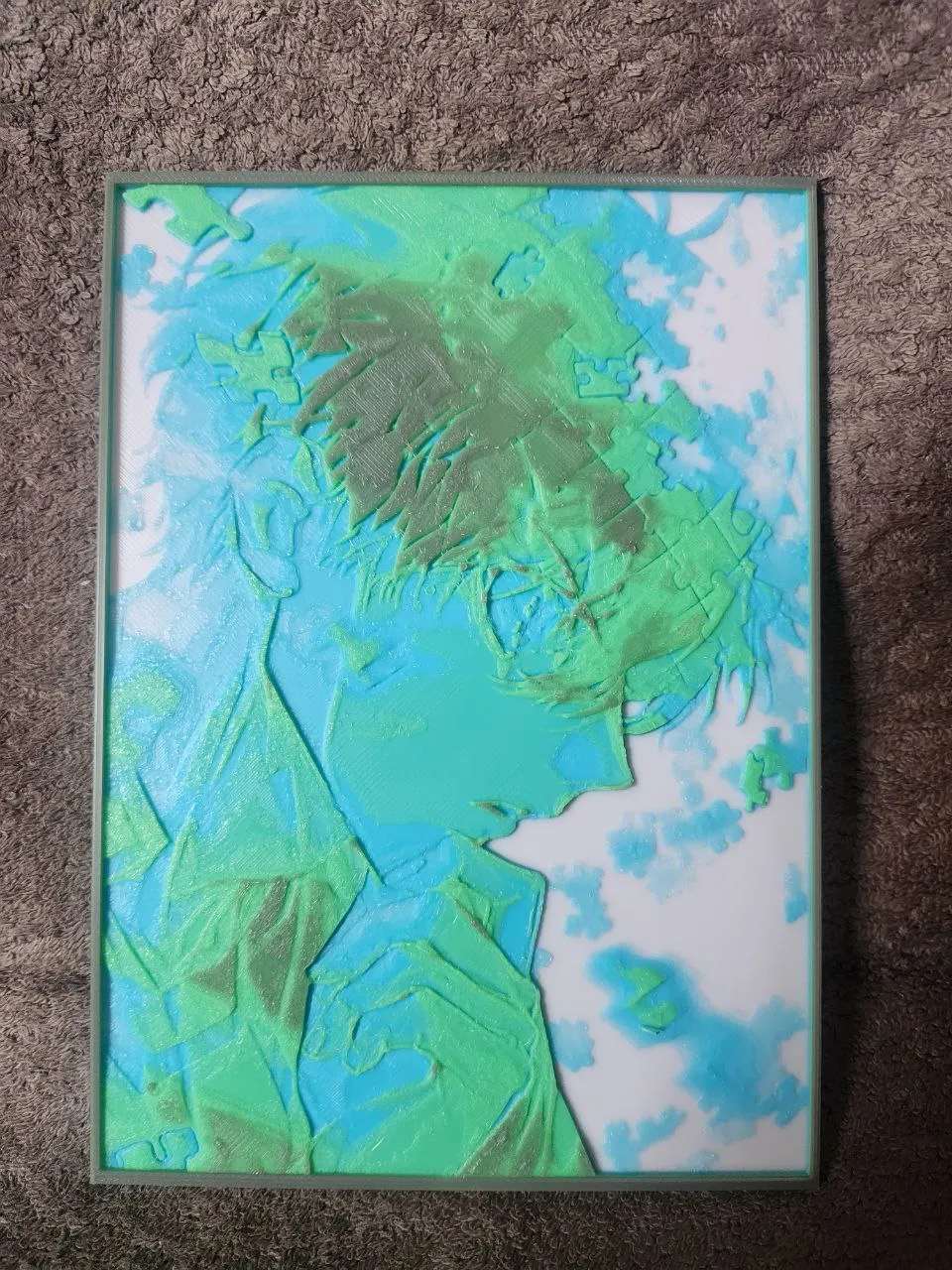 Blue Lock Isagi Yoichi Puzzle - HueForge by kekoMakerWorld: Download ...