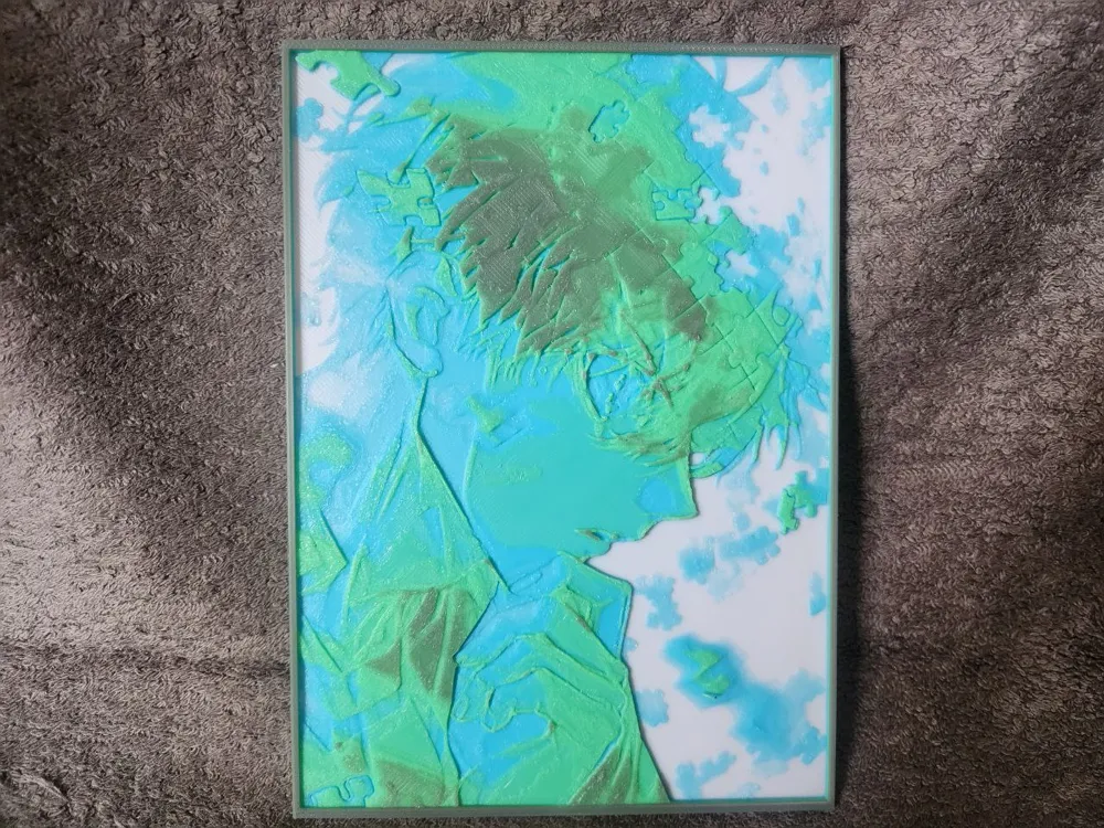 Blue Lock Isagi Yoichi Puzzle - HueForge by kekoMakerWorld: Download ...