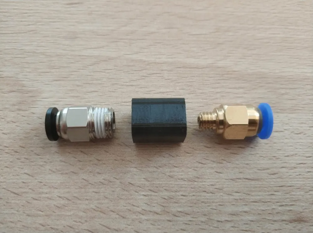 PTFE PC4-M10 to PC4-M6 coupler - no supports by Plastic Melter - MakerWorld