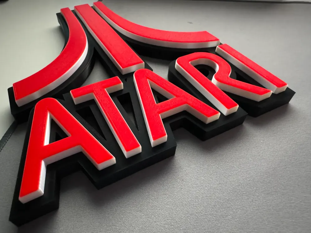 ATARI-Logo - Free 3D Print Model - MakerWorld