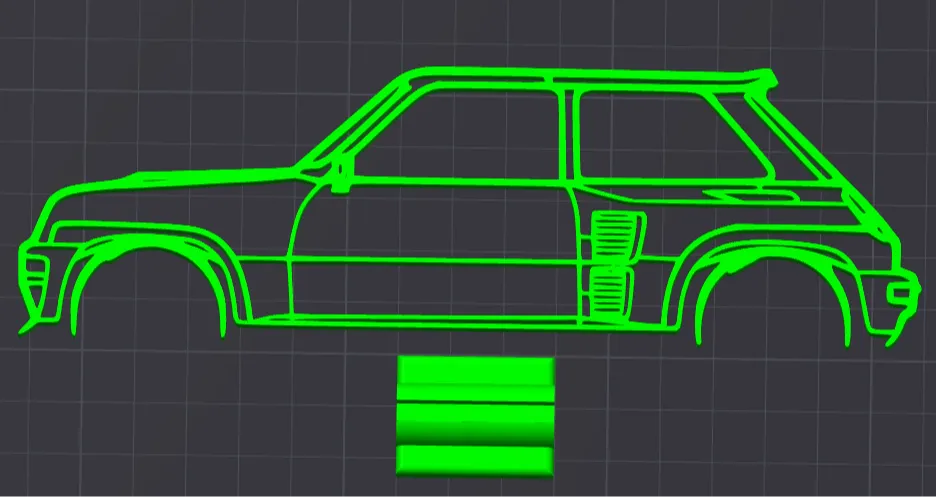 renault 5 turbo desk model by jay - MakerWorld