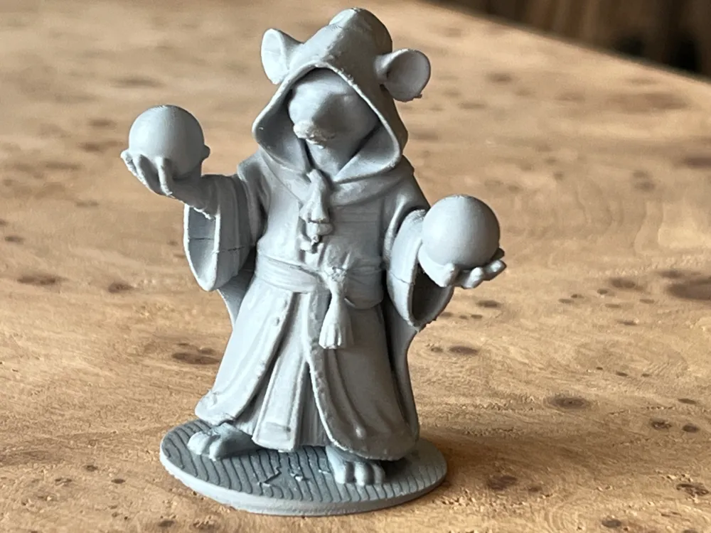 miniature mage rat 1 by lagalerylab MakerWorld: Download Free 3D Models