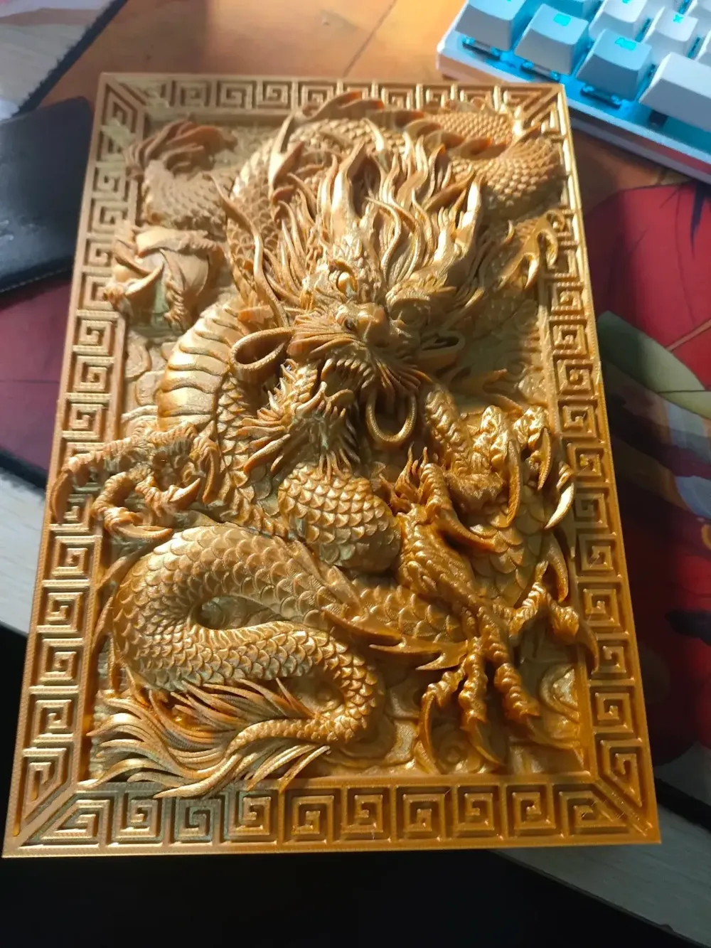 Relief Dragon by 90 - MakerWorld