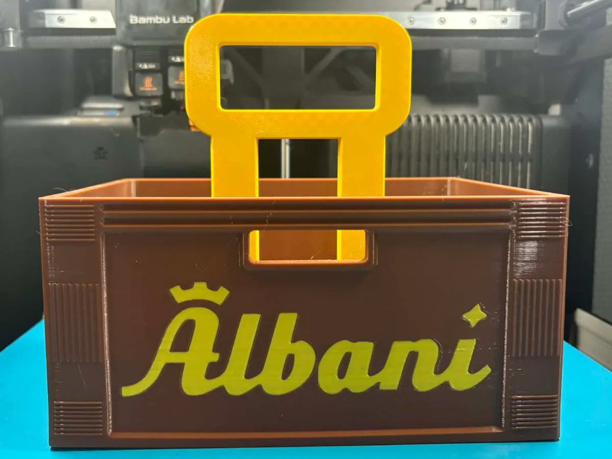 Albani - Beer Crate DELUX - Free 3D Print Model - MakerWorld