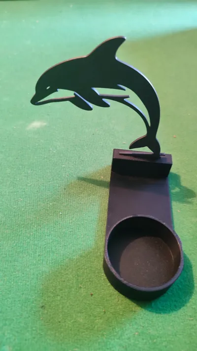 Shadow Art - jumping Dolphin - Free 3D Print Model - MakerWorld