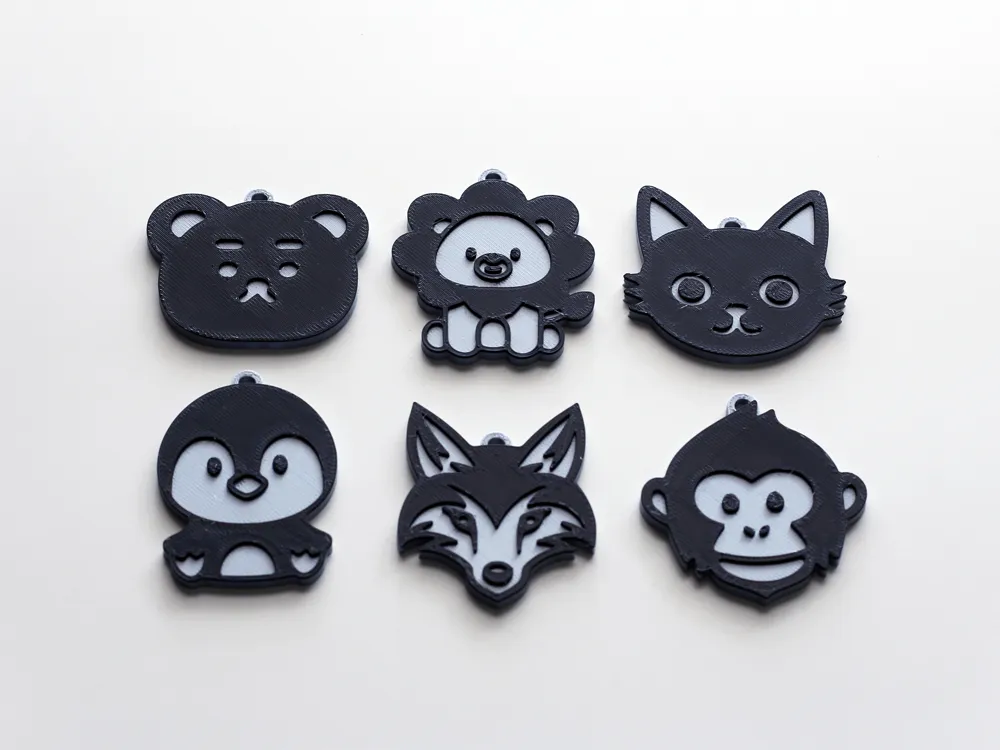 Cute Animal Keychains - 8 Designs by AlexT MakerWorld: Download Free 3D ...