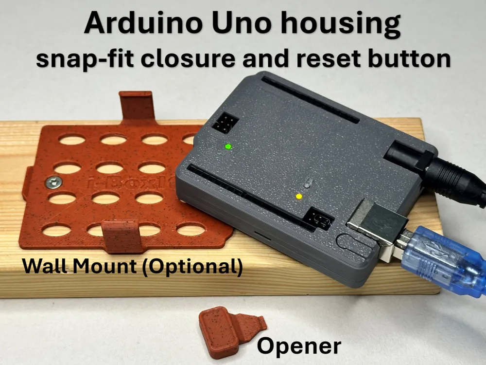 Arduino Uno SnapFit case mit Wall Mount by i-BoxIt - MakerWorld