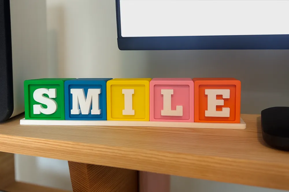 Custom 3D Printed Alphabet Blocks with Tray - Free 3D Print Model ...