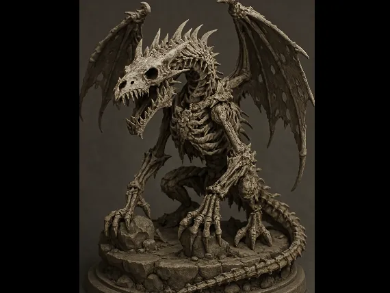 D&D-Undead-Dragon - Free 3D Print Model - MakerWorld